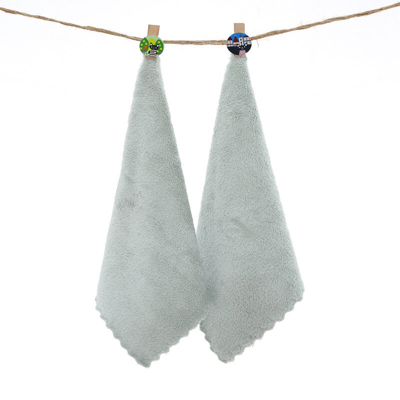 Высокоплотный коралловый бархат маленький квадратный полотенце 25*25 полотенце для рук микрофибры Детское полотенце