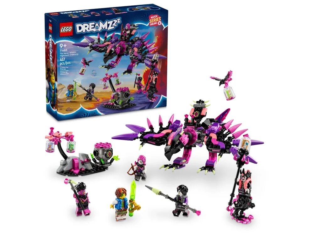Лего DREAMZzz серия, LEGO 71483 Существа из кошмаров Ведьмы-Невидимки, lego конструктор для мальчика, лего для девочек