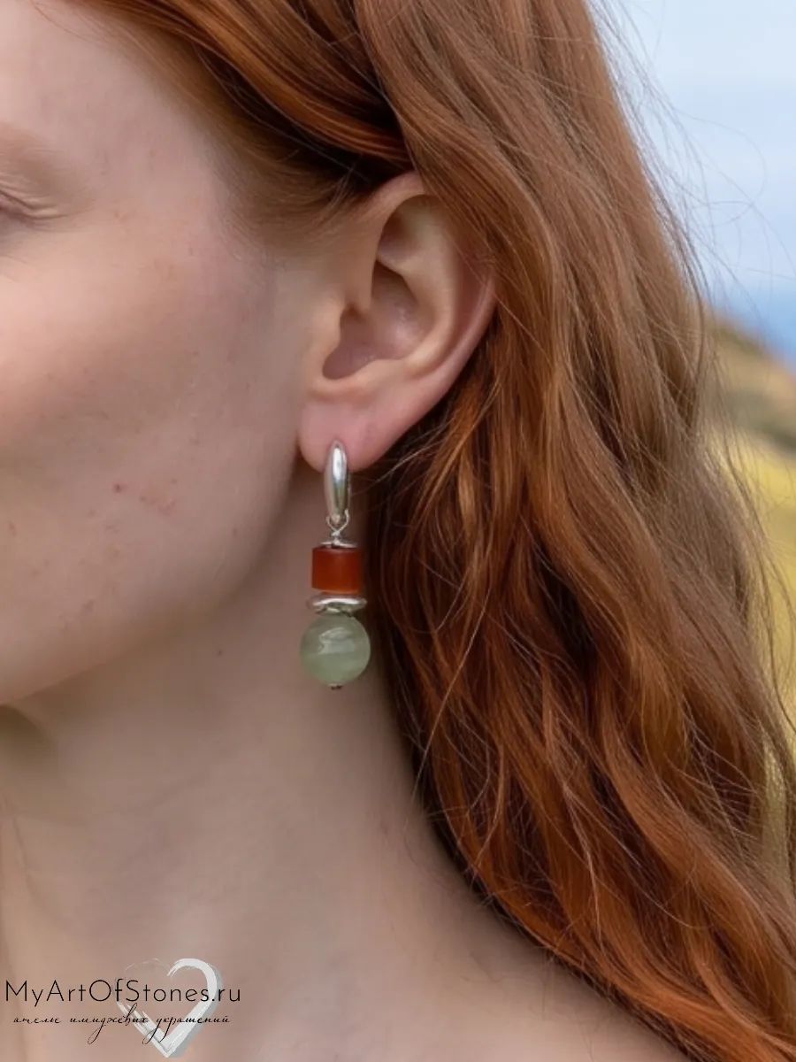 Серьги myartofstones