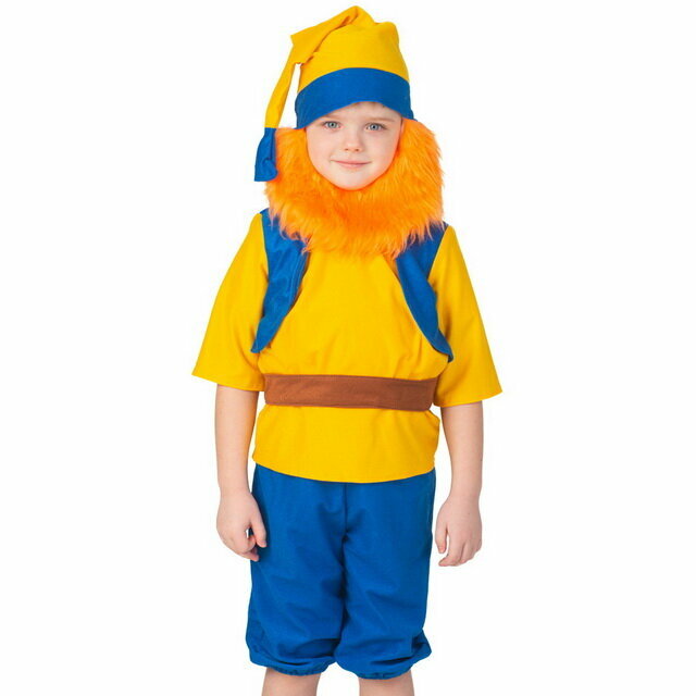 Карнавальный костюм Гном в жилете, рост 122-134 см, Бока С, 2142-бока