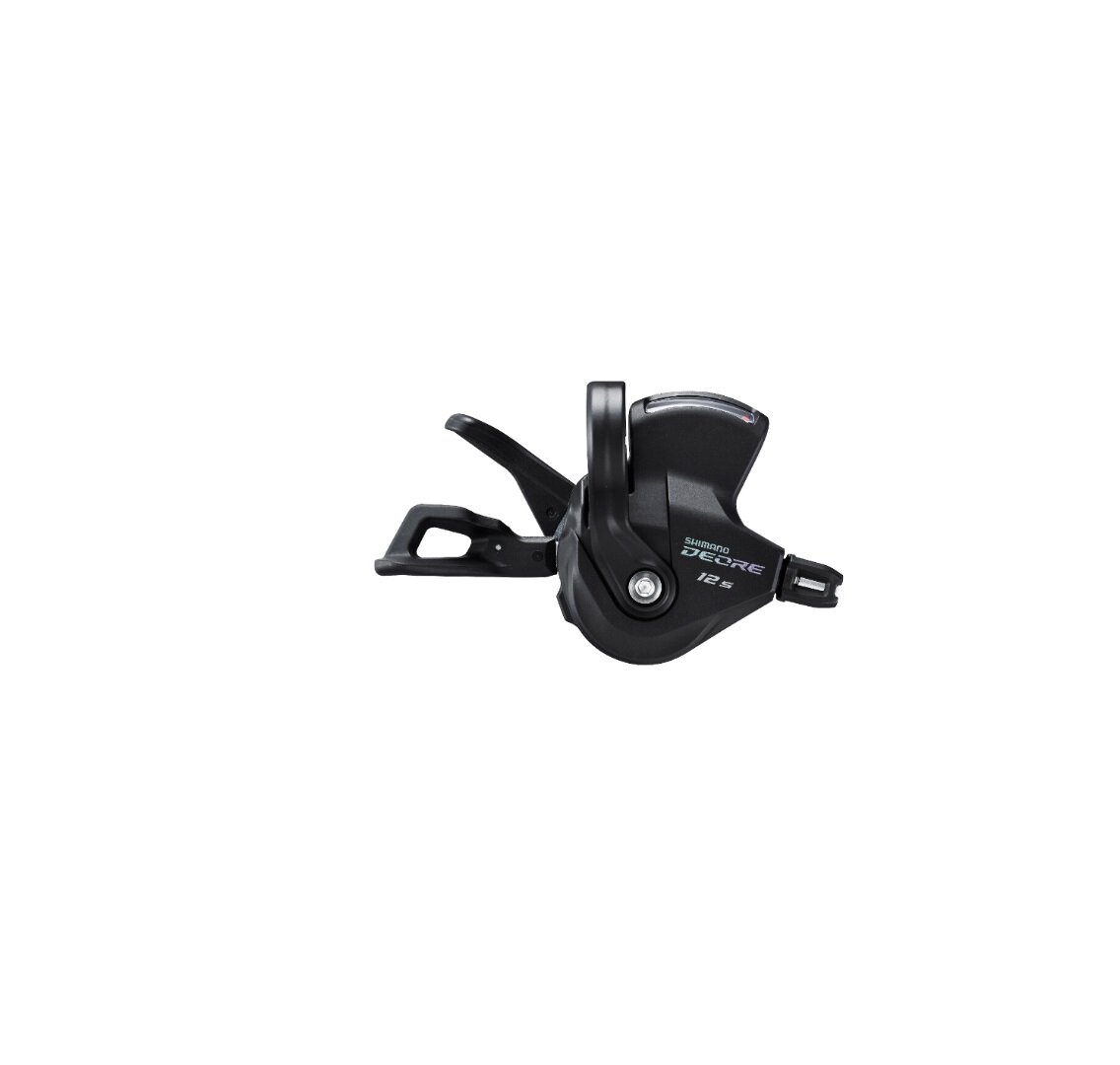 Шифтер Shimano Deore, M6100, правый, 12 скоростей, индикатор, трос 2050мм, черный, без упаковки