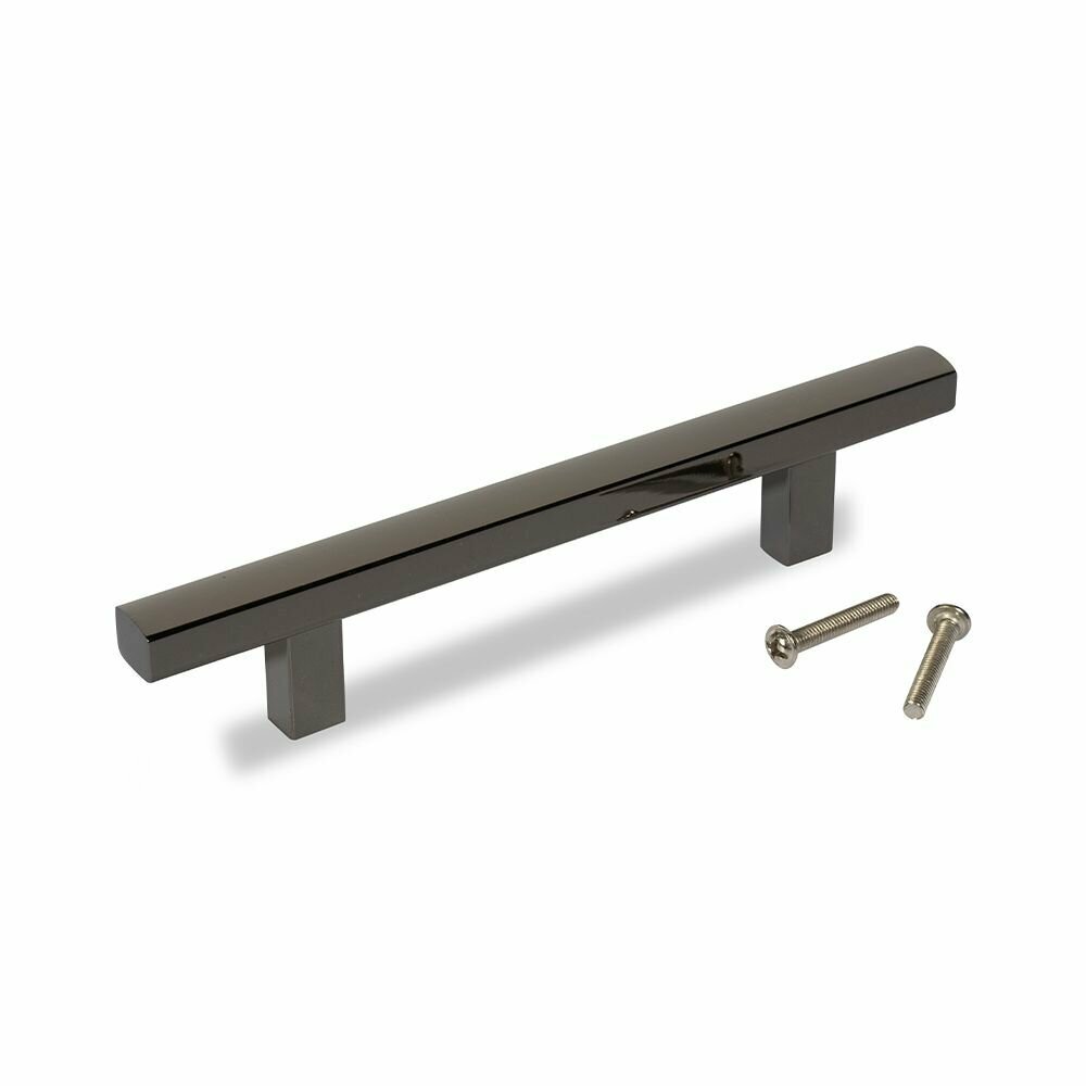 Ручка-рейлинг мебельная JET 196 C 96 мм черный никель