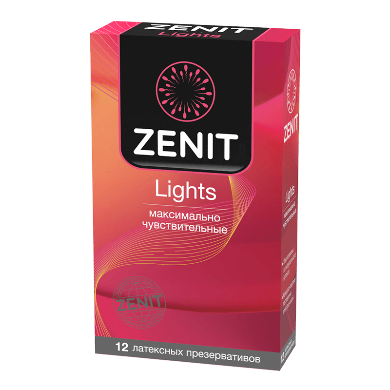 Зенит Презервативы Лайт Гладкие Анатомической Формы Прозрачные №12