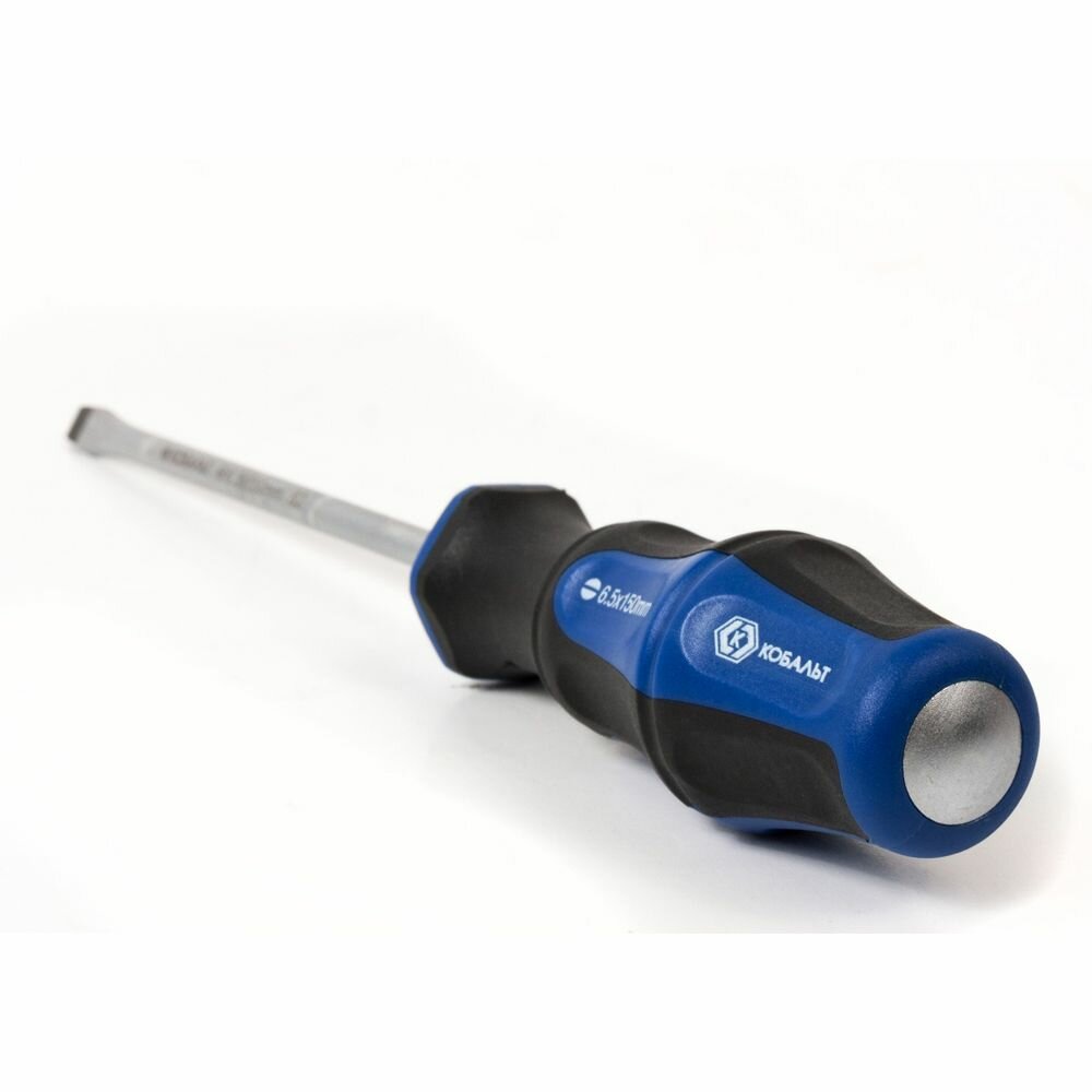 Отвертка ударная кобальт Ultra Grip SL 6,5x150 ммS2, двухкомпонентная рукоятка (1 шт.) подвес