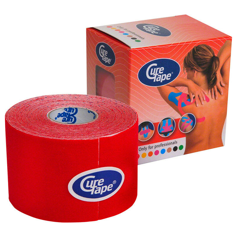 Тейп кинезиологический CureTape Red 161254, 5см. x5м.