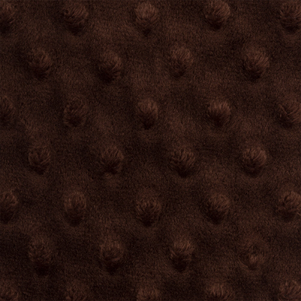 Ткань для игрушек, плюш "PEPPY" PEVD, 48x48см, 309г/кв. м, 100% полиэстер 37 т. коричневый