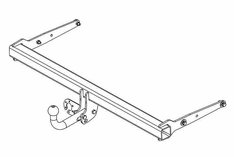 Фаркоп AvtoS для VOLKSWAGEN TIGUAN TIGUAN2 (2007-) с универсальной электрикой Smart(блок) и сертификатом в комплекте, арт.(VW 35+smart)