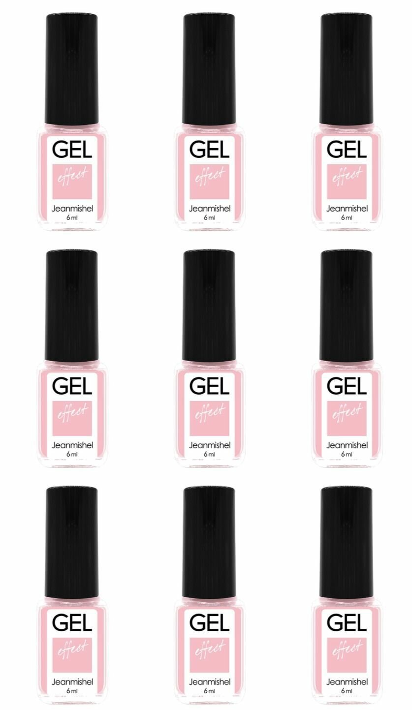JEANMISHEL Лак GEL Розовый матовый, тон 201, 6 мл, 9 шт