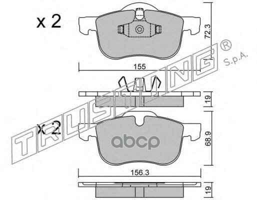 К-т дисков. тормоз. колодок VOLVO S60/80/V70 98- F Trusting арт. 3180