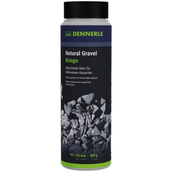 Грунт Dennerle природный Kongo 10-30мм серый 500г