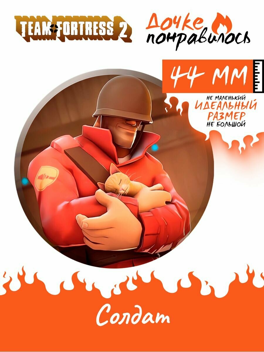 Значки на рюкзак Team Fortress 2 игра