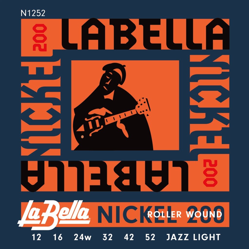 N1252 Nickel 200 Roller Wound Комплект струн для электрогитары 012-052 La Bella