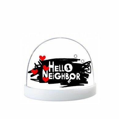 Водяной шар Привет Сосед/ Hello Neighbor №5, Искусственный снег