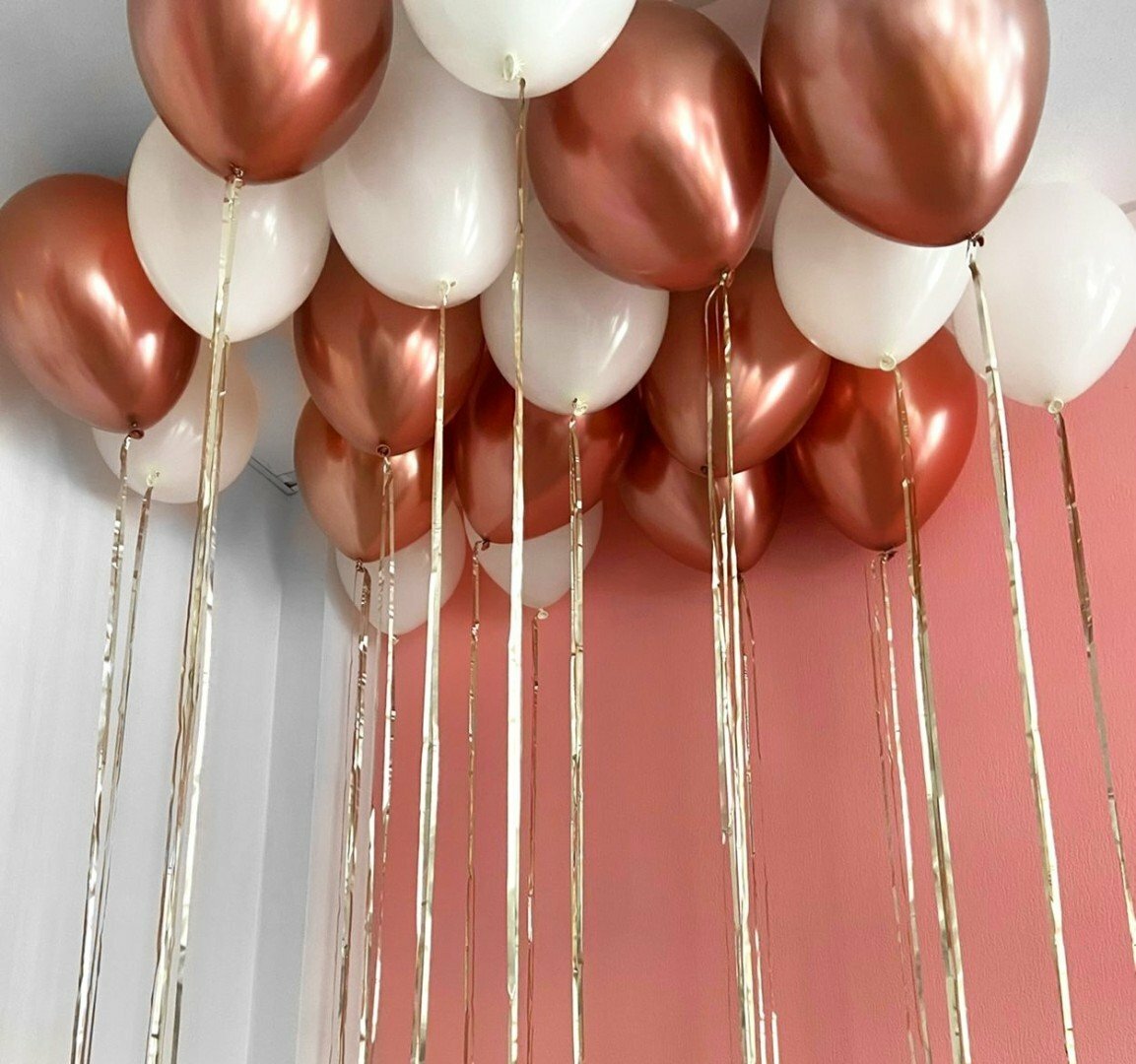 Шарики под потолок с дождиком "Удачное дополнение"