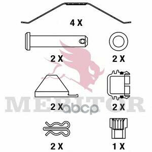 Колодки дисковые ! с ремкомплектом,29108 Omn Knorr MB, Scania, Iveco EuroTech/Star, KAMAZ 5490 MERITOR арт. MDP3087K