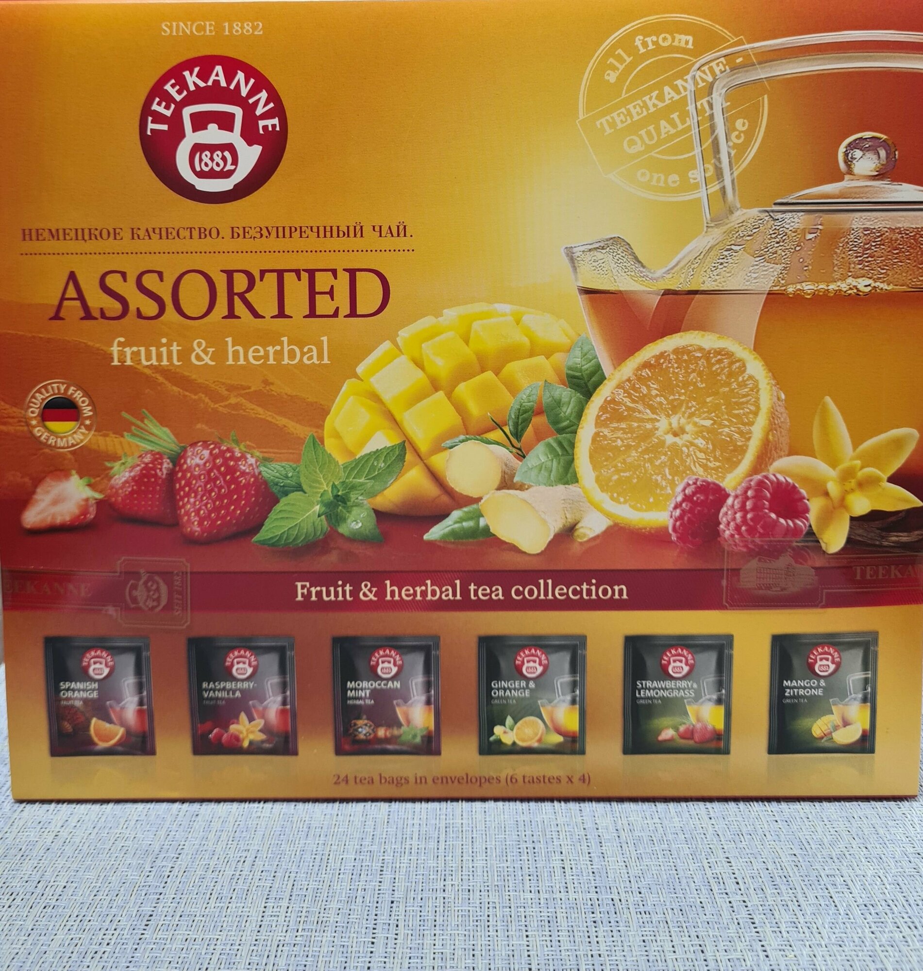 Чайный набор Teekanne Ассорти 24 пакетика по 2 г