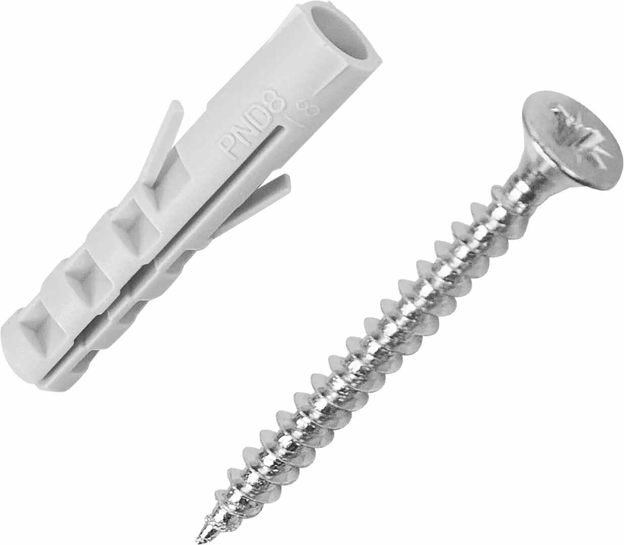 Дюбель потайной Standers PND 8х40 мм, с шурупом 5х50 мм, нейлон, 10 шт.