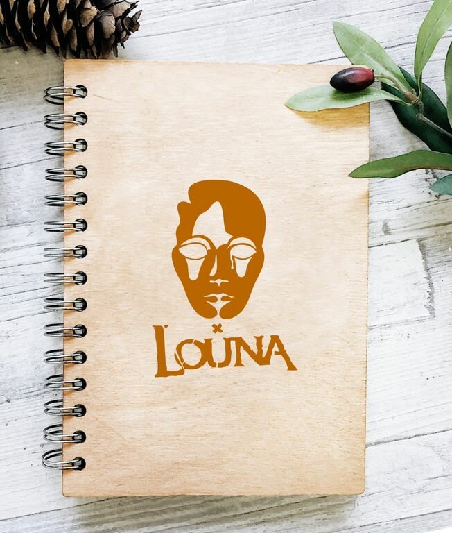 Скетчбук деревянный Louna, Луна №4