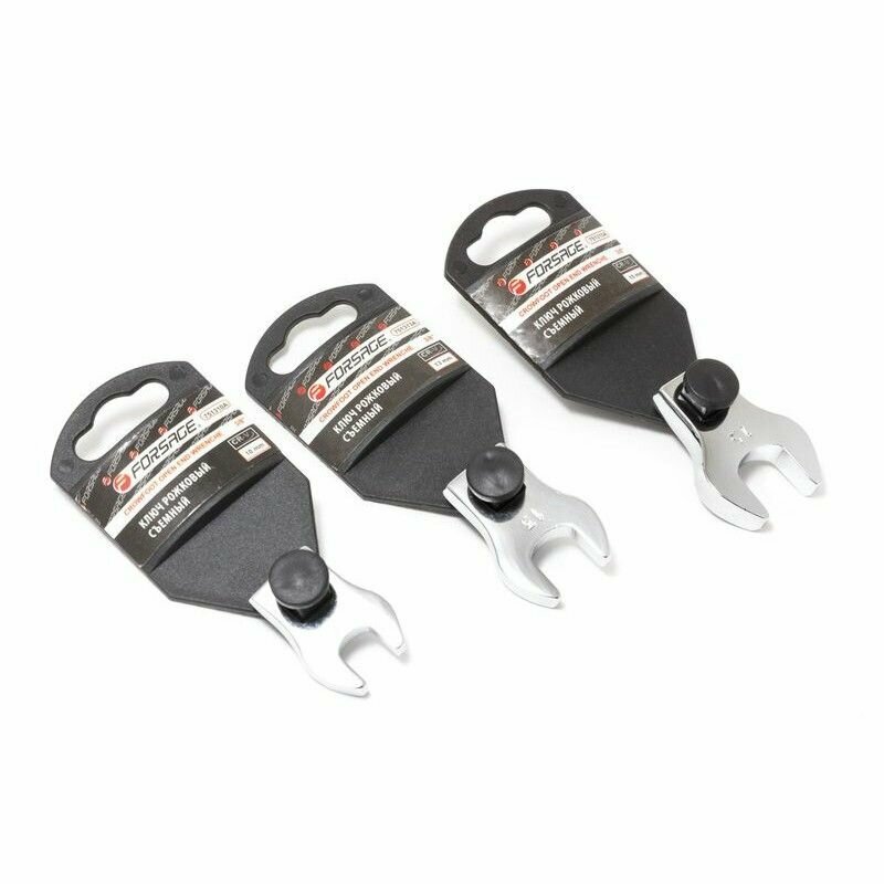 Ключ рожковый съемный 15мм, на пластиковом держателе