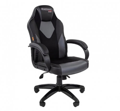 Кресло геймерское Zombie GAME 17 черный/серый текстиль/эко. кожа крестовина пластик