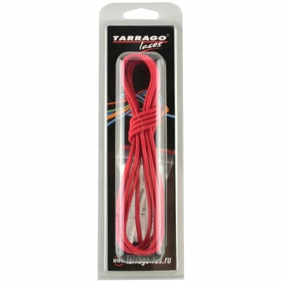Шнурки Tarrago регулируемые, эластичные, цвет красный, размер 100см.