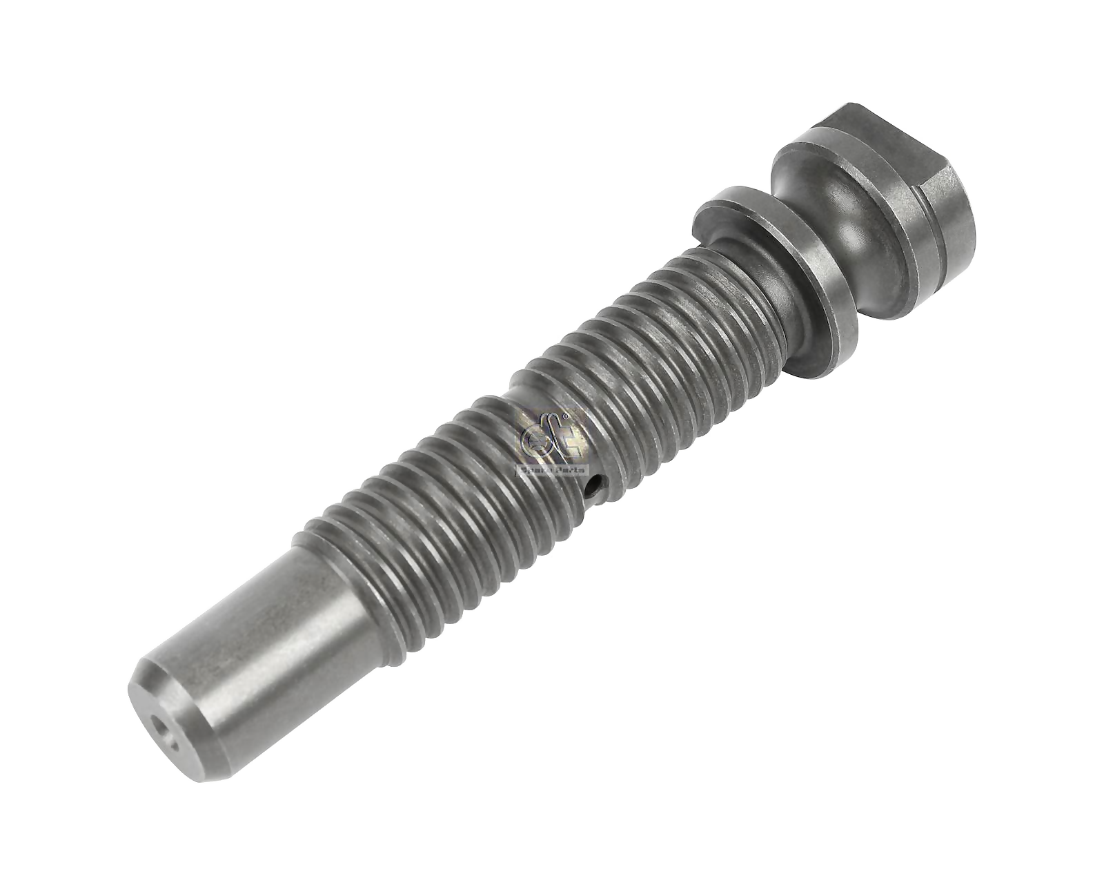 DT 1.25011 (12400300 / 125011 / 125011_DT) палец рессоры перед. 36.9x166 / m28x4 \scania 4 serie 94 / 114 / 124 / 144
