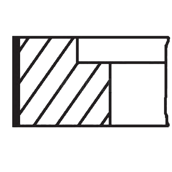 MAHLE ORIGINAL 034 75 V2 (026198155A / 026198155A / 026198155B) кольца поршневые d81x1.5x1.75x3 +0.5 (1)\ Audi (Ауди) 1.8-2.2 82