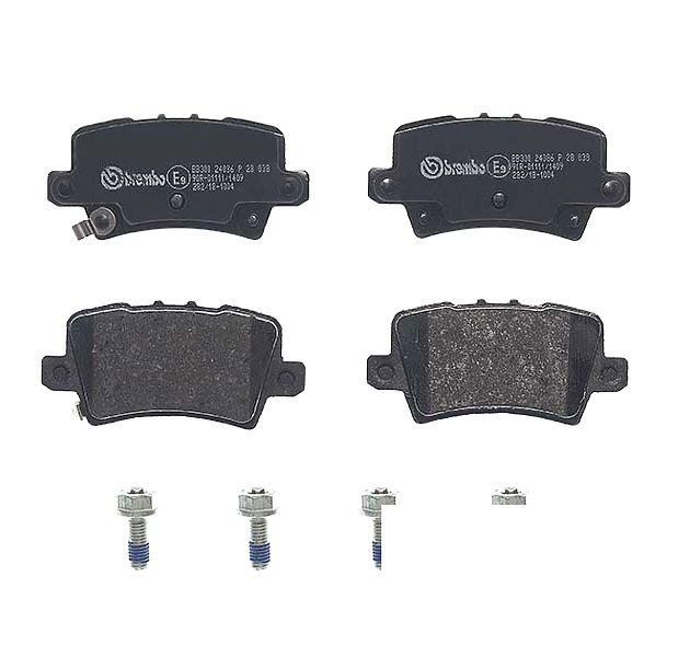 BREMBO P28038 (0252408615W / 0986494249 / 120602) колодки тормозные дисковые задн, honda: Civic (Цивик) vIIi hatchback