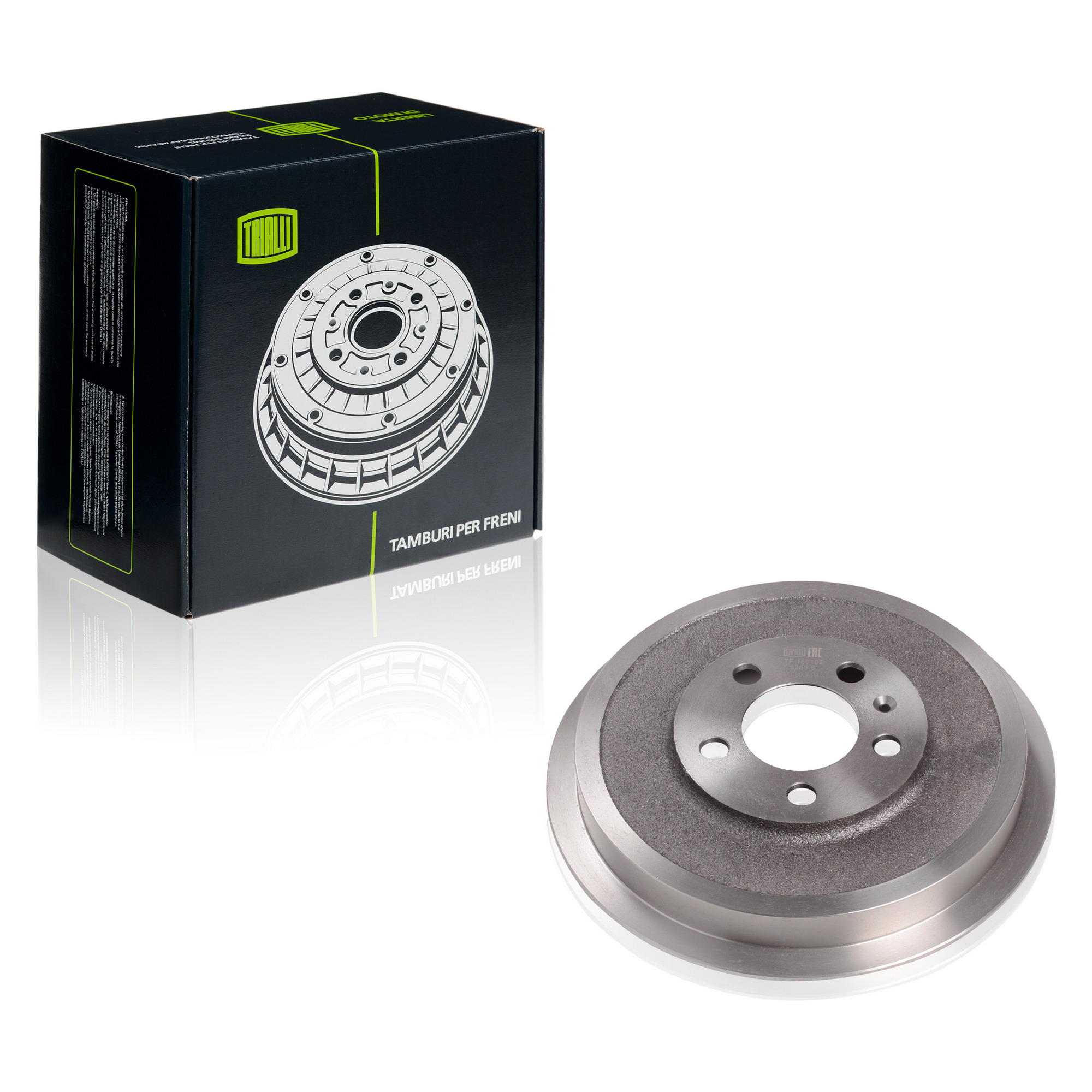 TRIALLI tf-180102 (1J0609617B / TF180102) барабан торм. для а / м VW Polo (Поло) sedan (rus) (10-) 1kc d=230 (tf