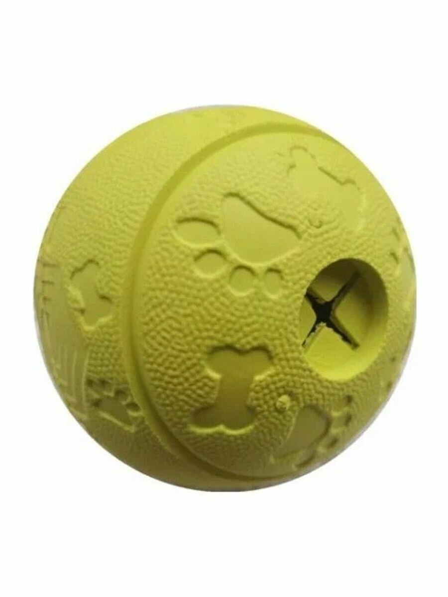 Hомерет Snack игрушка для собак мяч с отверстиями для лакомств, 8 см, 1 шт