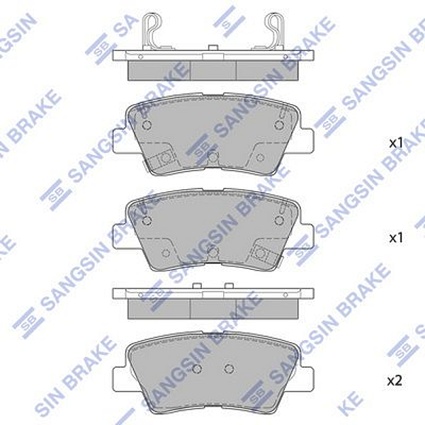 HI-Q SP1907 sp1907 колодки дисковые з.\ Elantra (Элантра) ad / avante ad 1.6 / 2.0 / 1.6d 15