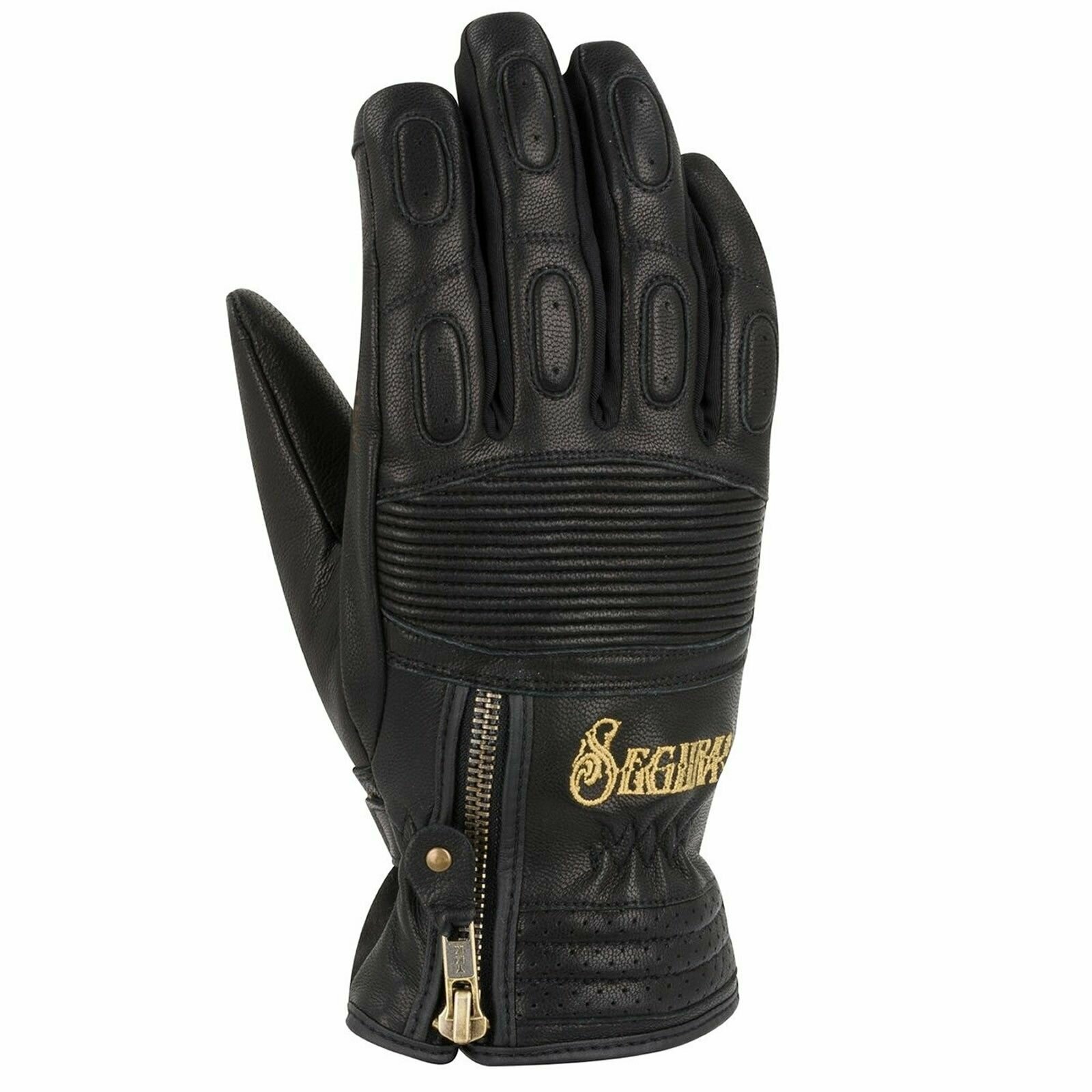 Мотоперчатки женские кожаные ретро Segura LADY SULTANA BLACK EDITION Black, T7
