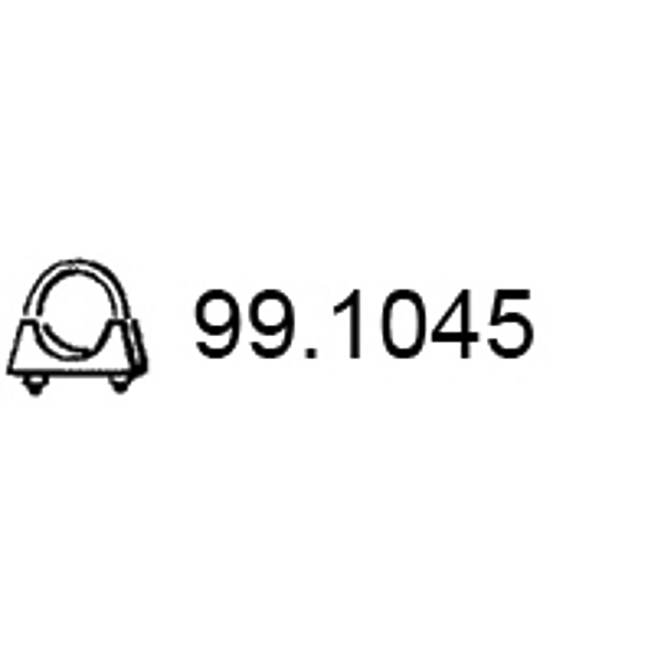 ASSO 99.1045 (5467890000 / 60504379) хомут глушителя