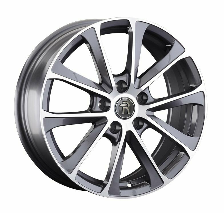 Колесный диск Replay LX130 17x7" PCD5x114,3 ET35 D60,1 темно-серый глянцевый с полированными лучами