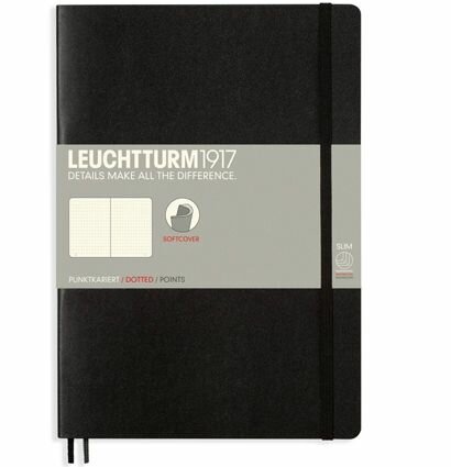 Записная книжка Leuchtturm Composition В5 в точку черная 123 стр.