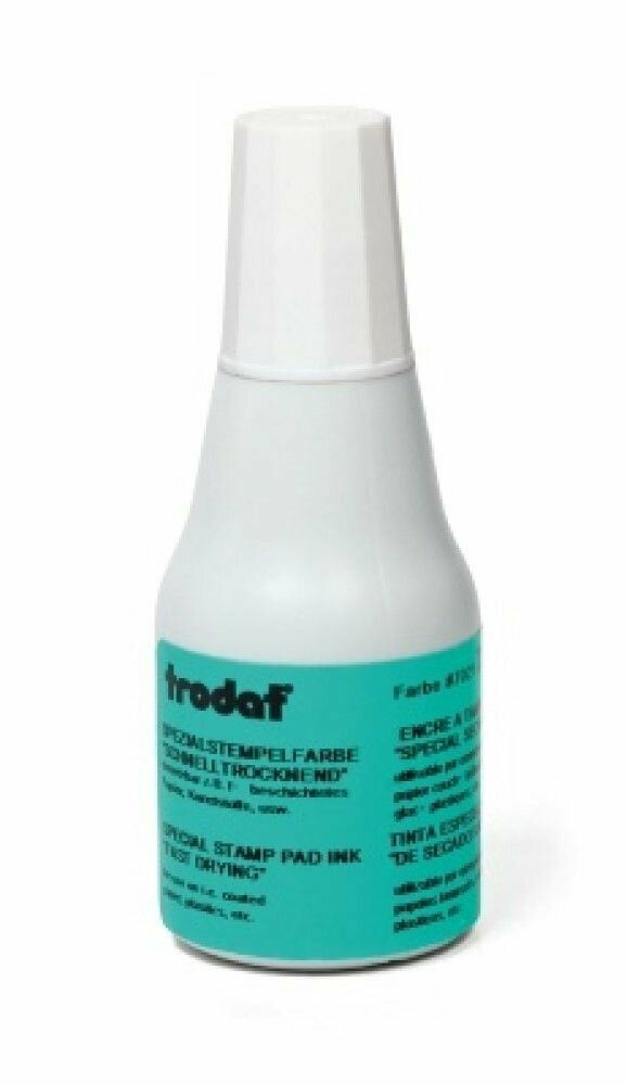 Краска штемпельная быстросохнущая Trodat 7021, белая, 25мл
