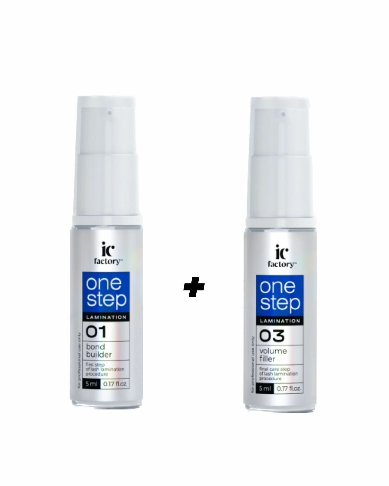 Набор составов Ic Company ONE STEP bond builder 5 мл + ONE STEP volume filler 5 мл