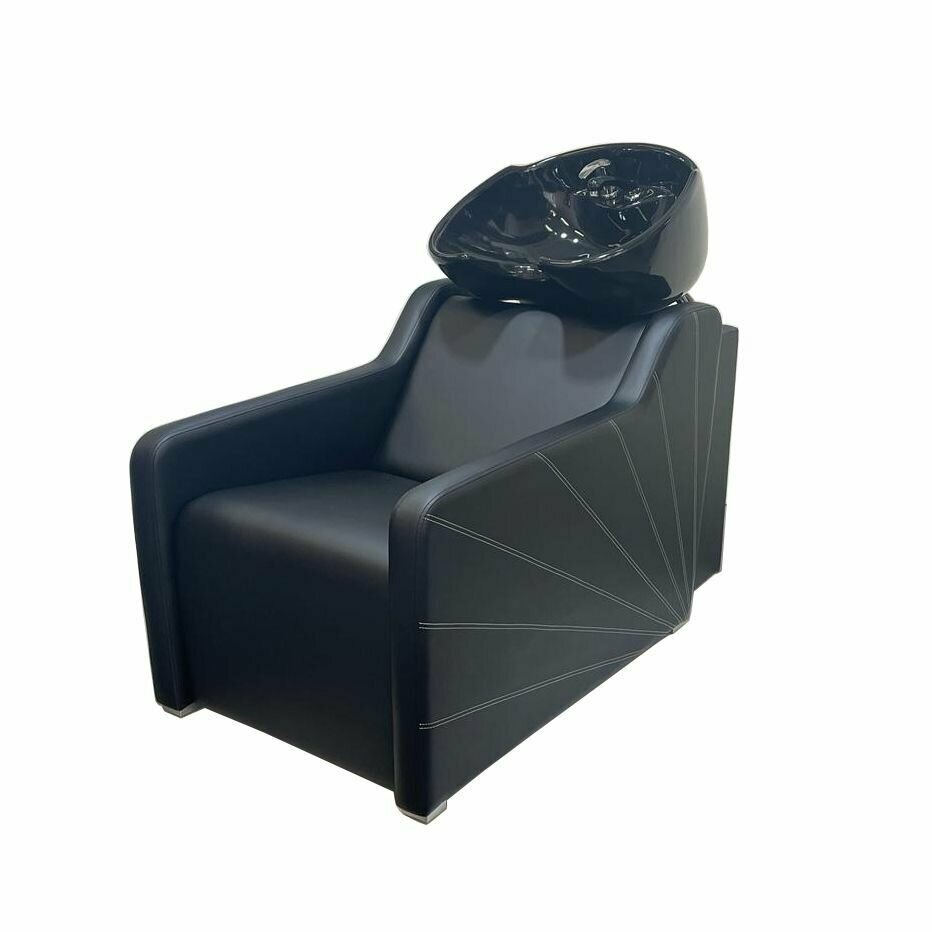 Парикмахерская мойка "Sunny", черный - черная глубокая раковина