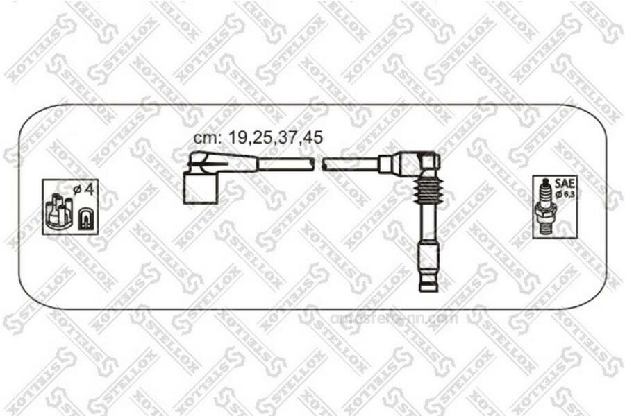 STELLOX 1038571SX к-кт проводов!\ Daewoo Nubira 1.8i 03>/Rezzo/Evanda 2.0i 00>, Chevrolet Lacetti 1.8i 05>