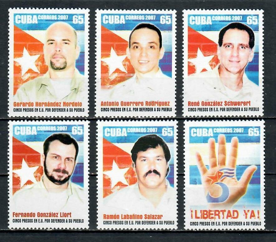 Почтовые марки Куба 2007г. "Осужденные кубинцы" Революционеры, Политика NG