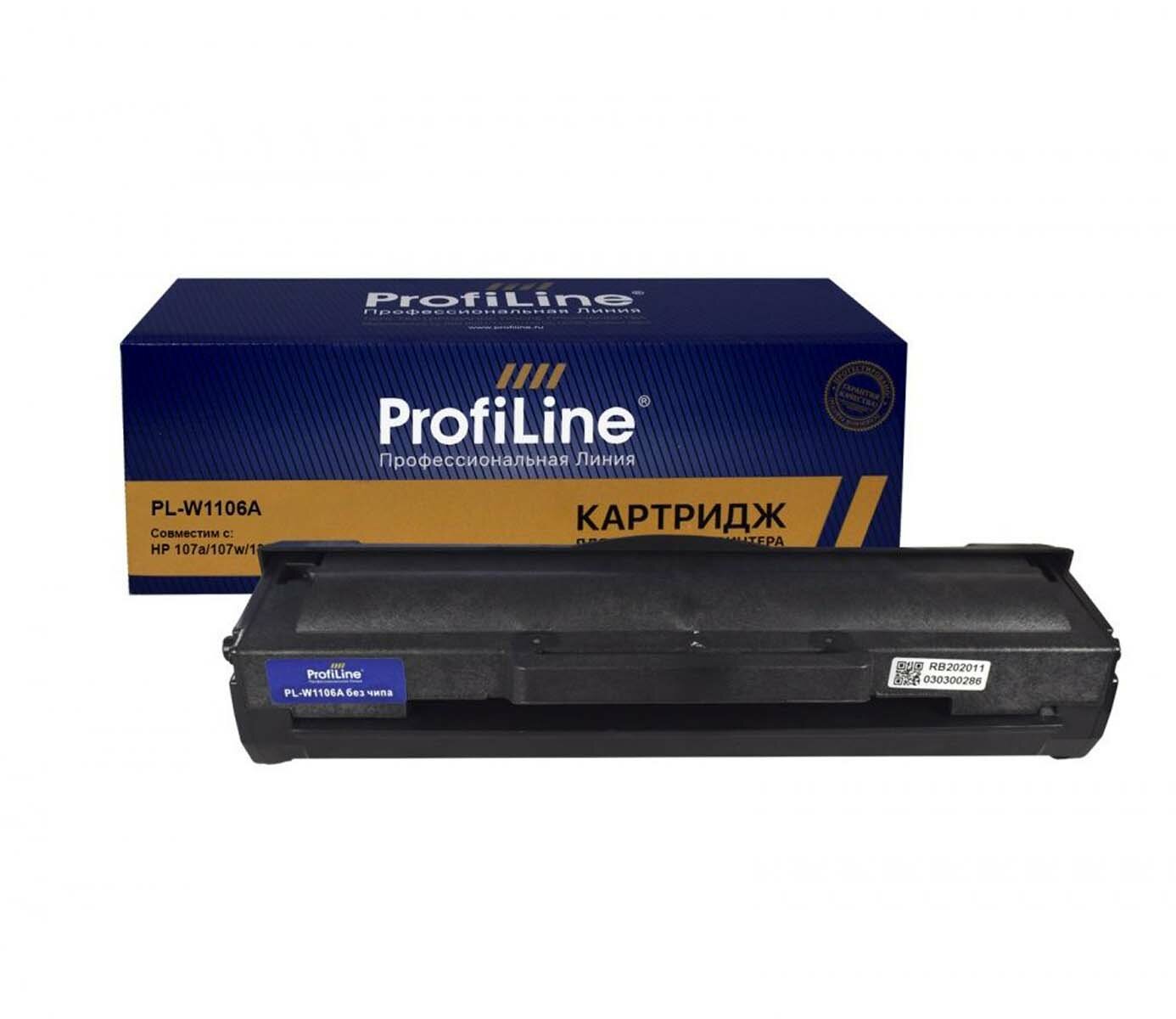 Картридж W1106A для HP Laser 107w, 107r, 135a, 135w, 135r, 137fnw, 135w, 107a ProfiLine с новым чипом