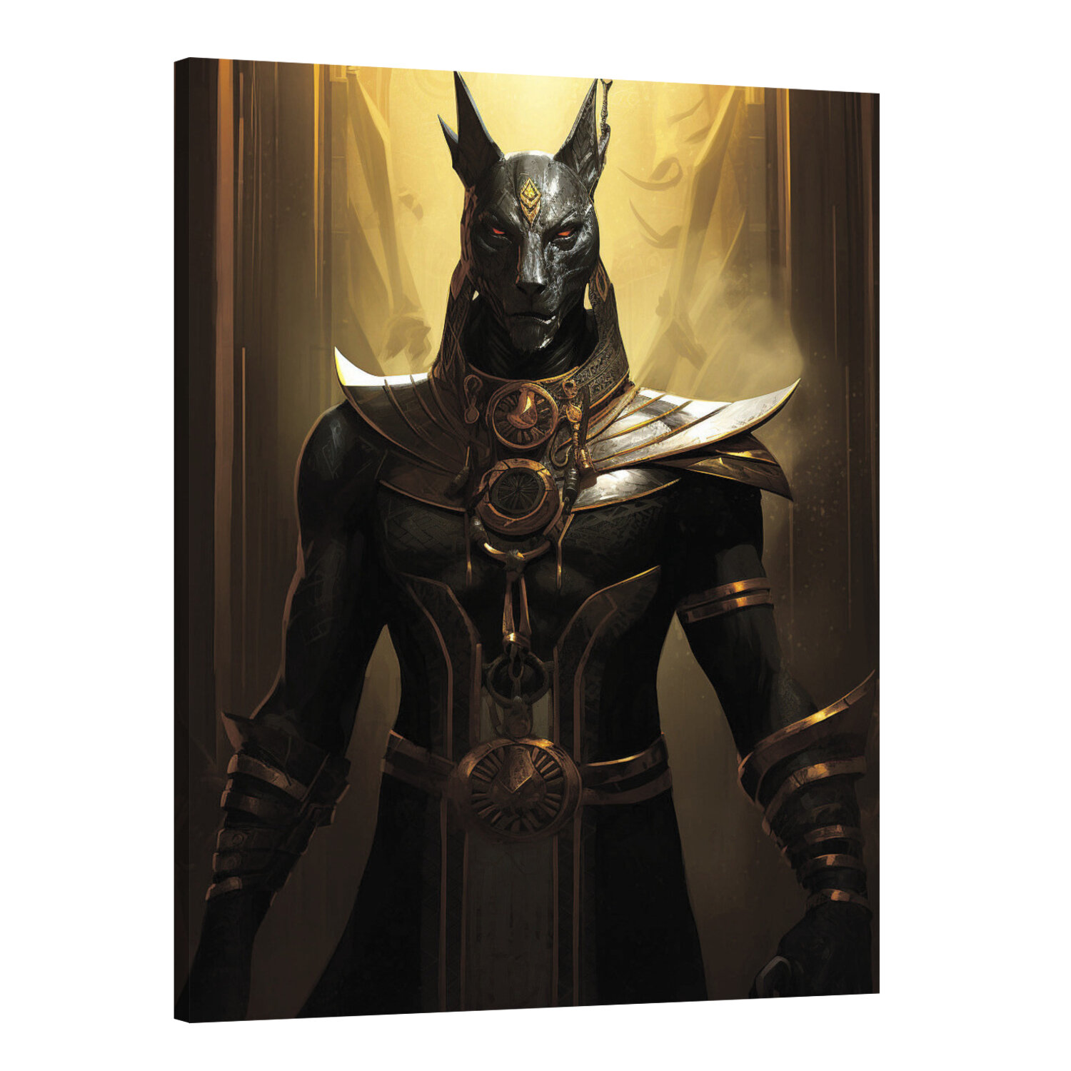 Интерьерная картина 50х70 "Анубис: страж справедливой судьбы"