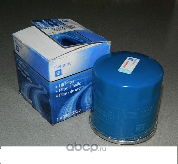 Фильтр масляный Chevrolet Aveo, Spark 2013 - 2014 / шевроле авео, спарк / ОЕМ 96985730