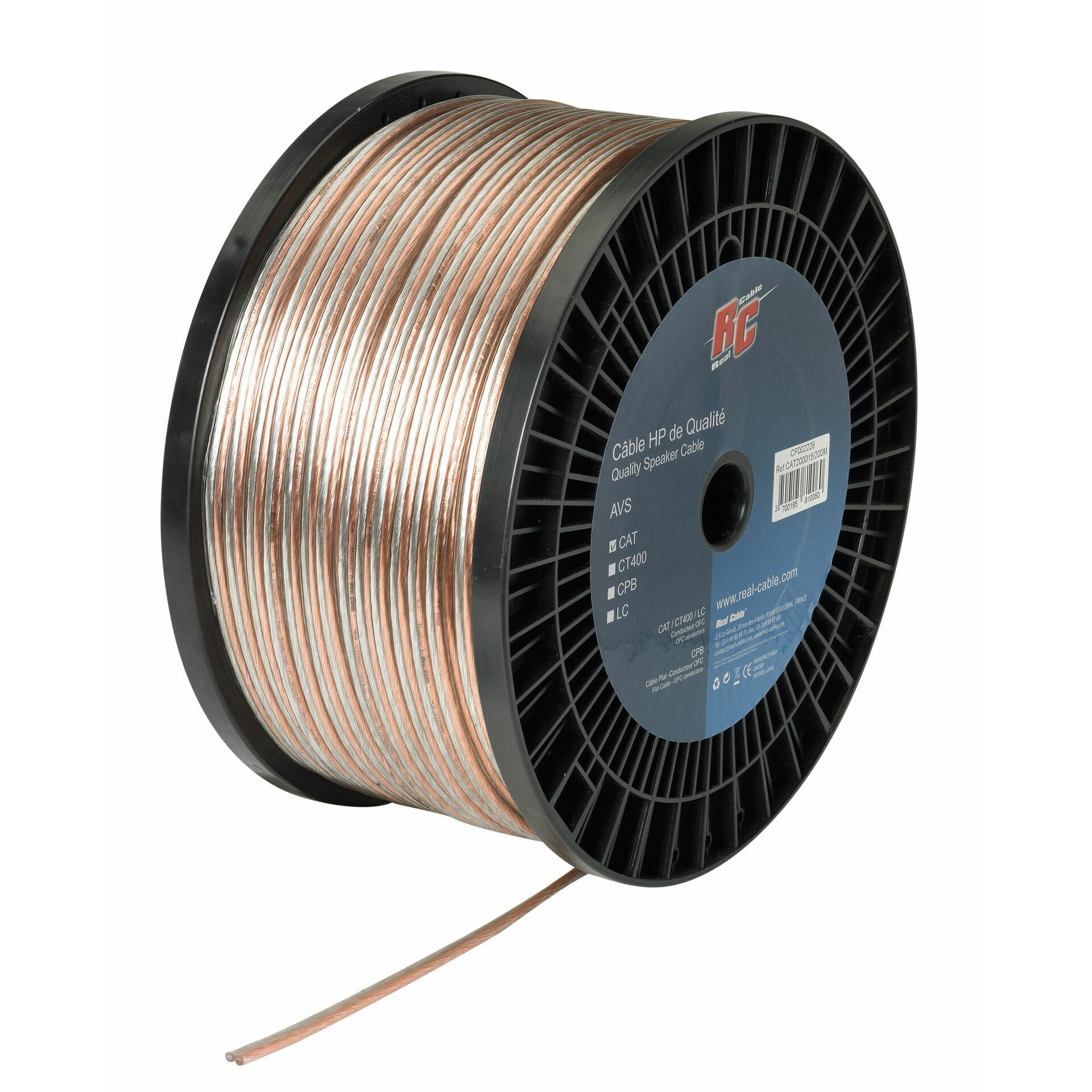 Кабель акустический Real Cable CAT250015 100.0m, катушка
