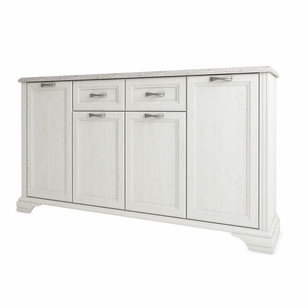 Тумба Anrex MONAKO 4D1S, 95.3 x 37.6 x 177.4 см, цвет: Сосна винтаж/дуб анкона