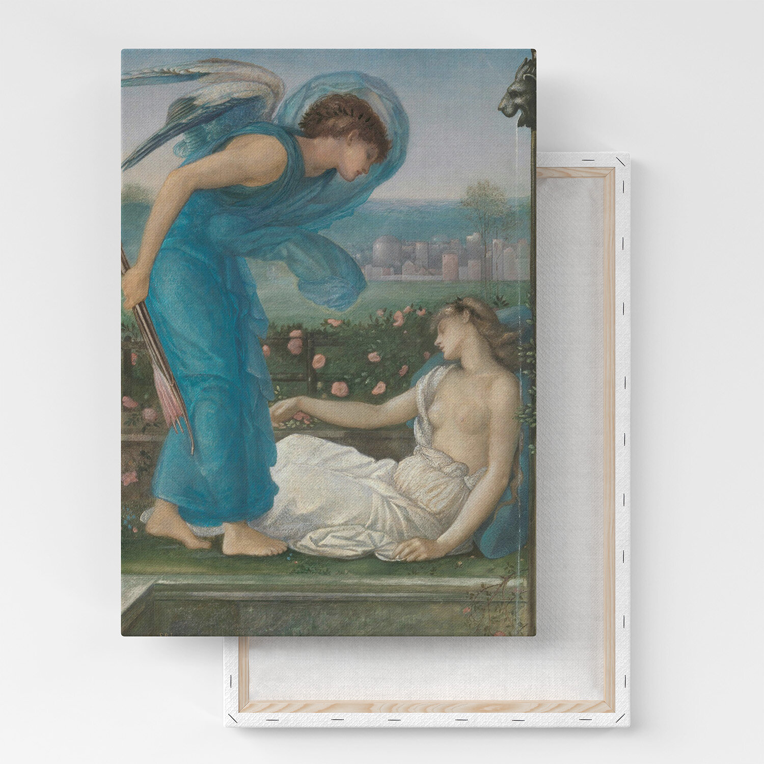Картина на холсте, репродукция / Эдвард Бёрн-Джонс - Cupid and Psyche / Размер 30 x 40 см