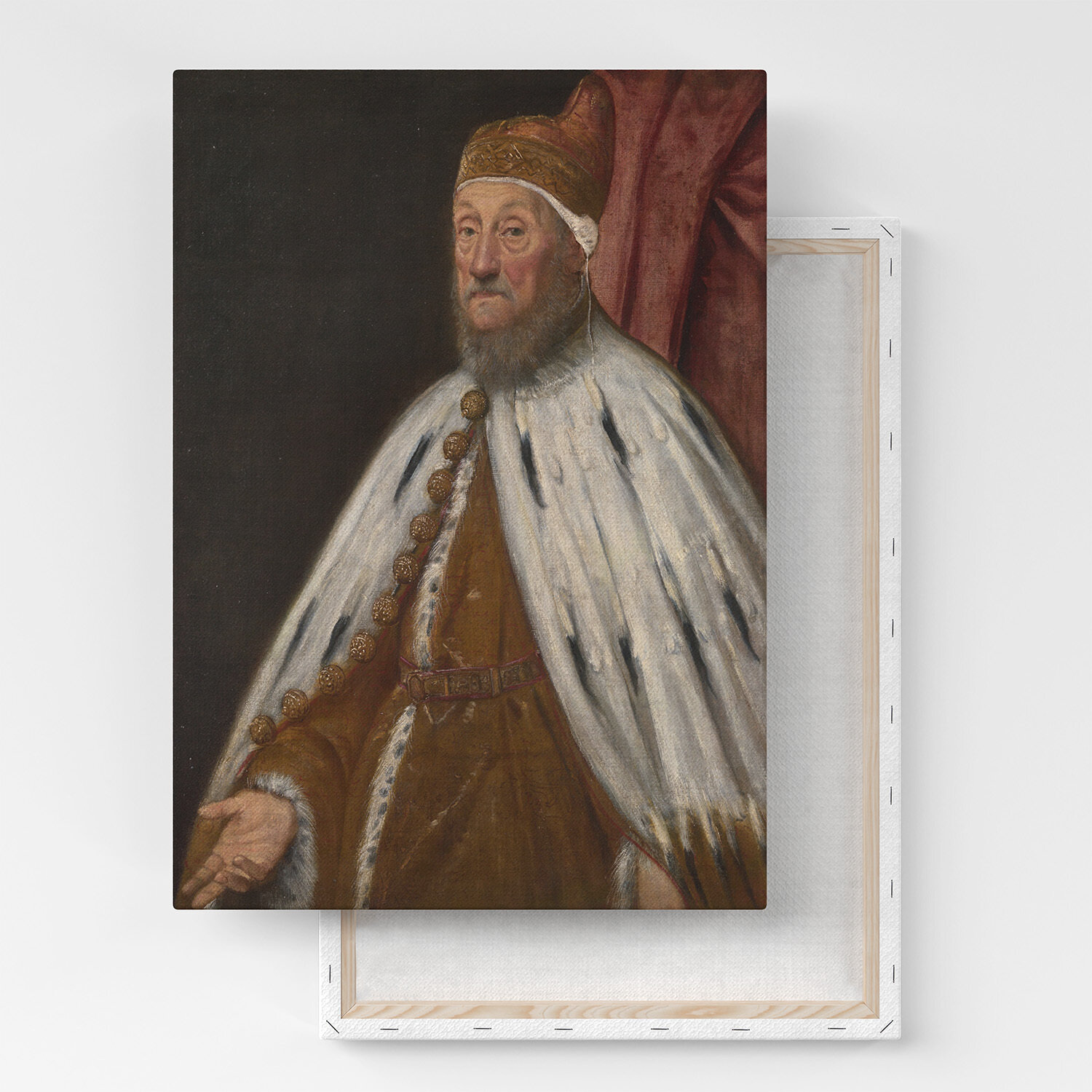 Картина на холсте, репродукция / Тинторетто - Doge Pietro Loredano / Размер 80 x 106 см