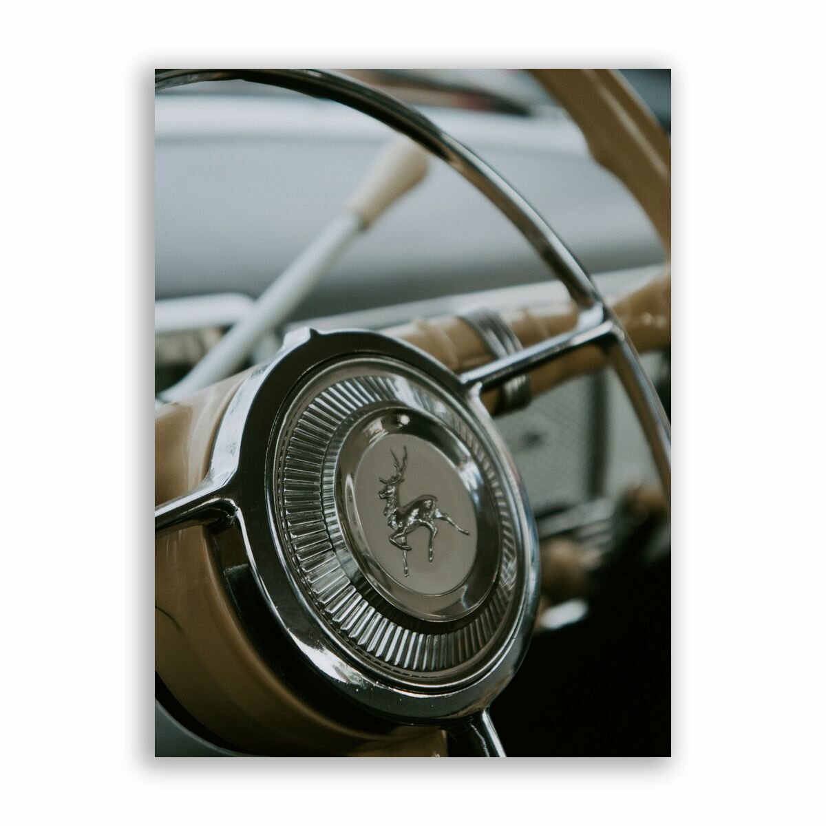 Постер, плакат на бумаге / Автомобиль Волга / Размер 40 x 53 см