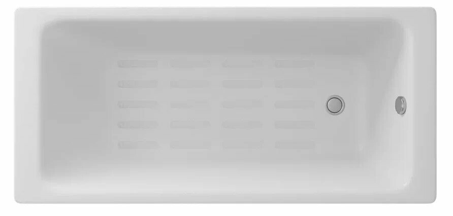 Ванна чугунная Delice Parallel DLR220503-AS 150x70 см, с антискользящим покрытием, белый