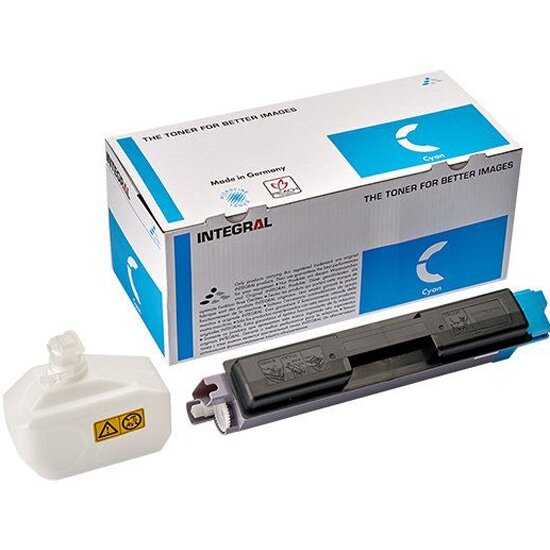 Тонер-картридж Integral (Германия) TK-590C с чипом для Kyocera 5000 страниц